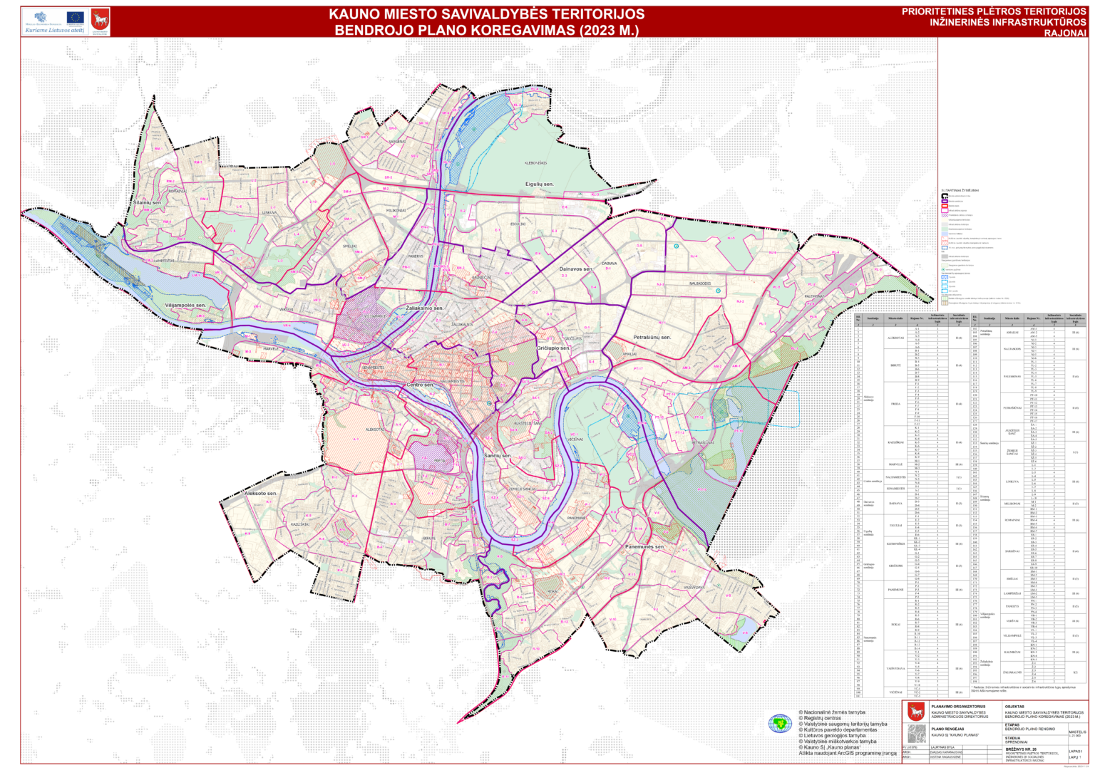 Kauno miesto savivaldybė Kauno miesto savivaldybės teritorijos bendrojo plano korektūra – 2023